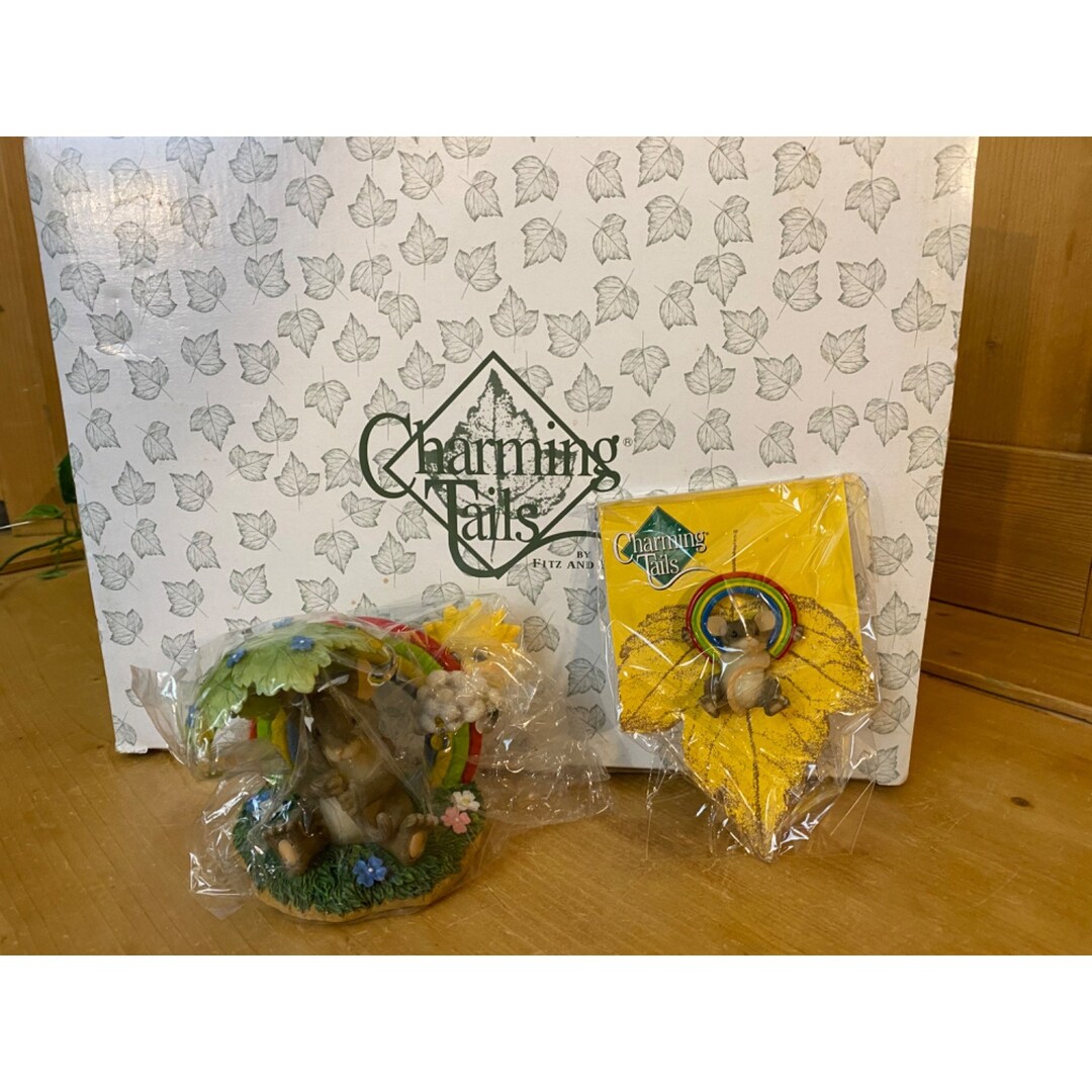 Vintage Charming Tails Figurines and Lapel Pin Set of 2 There's No ...