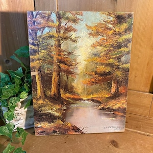 Vintage Corkboard Art: River in the Forest | Kgatermann Mchir ...