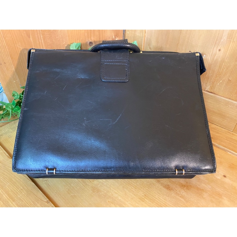 Vintage Black Leather Attache Case Academia Valice With - Etsy