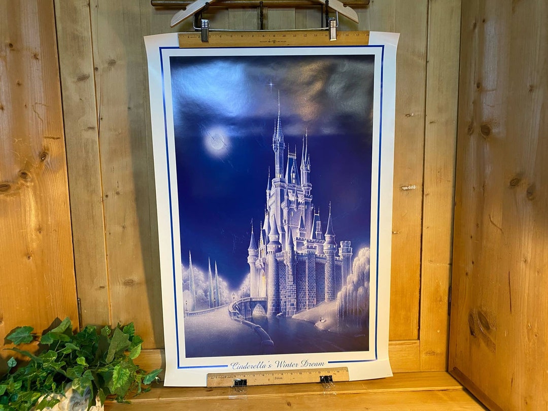 Vintage Disney Poster "cinderella's Winter Dream" | 36x24 | Cinderella ...