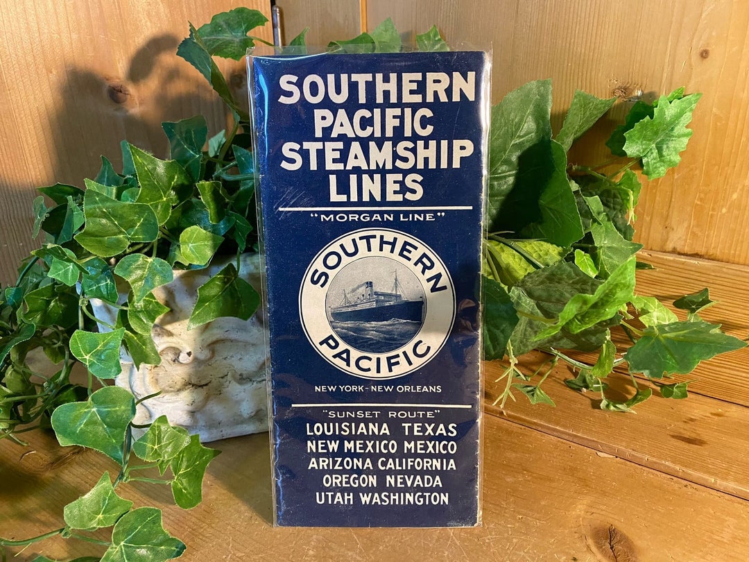Vintage Southern Pacific Steamship Line Booklet | Morgan Line - Sunset ...