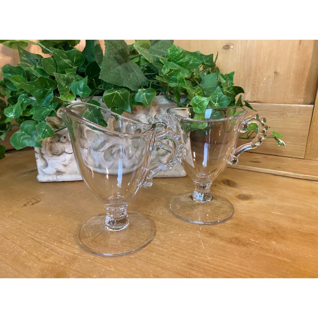 Vintage Candlewick Imperial Glass Cream + Sugar - Set of 2 | Clear ...