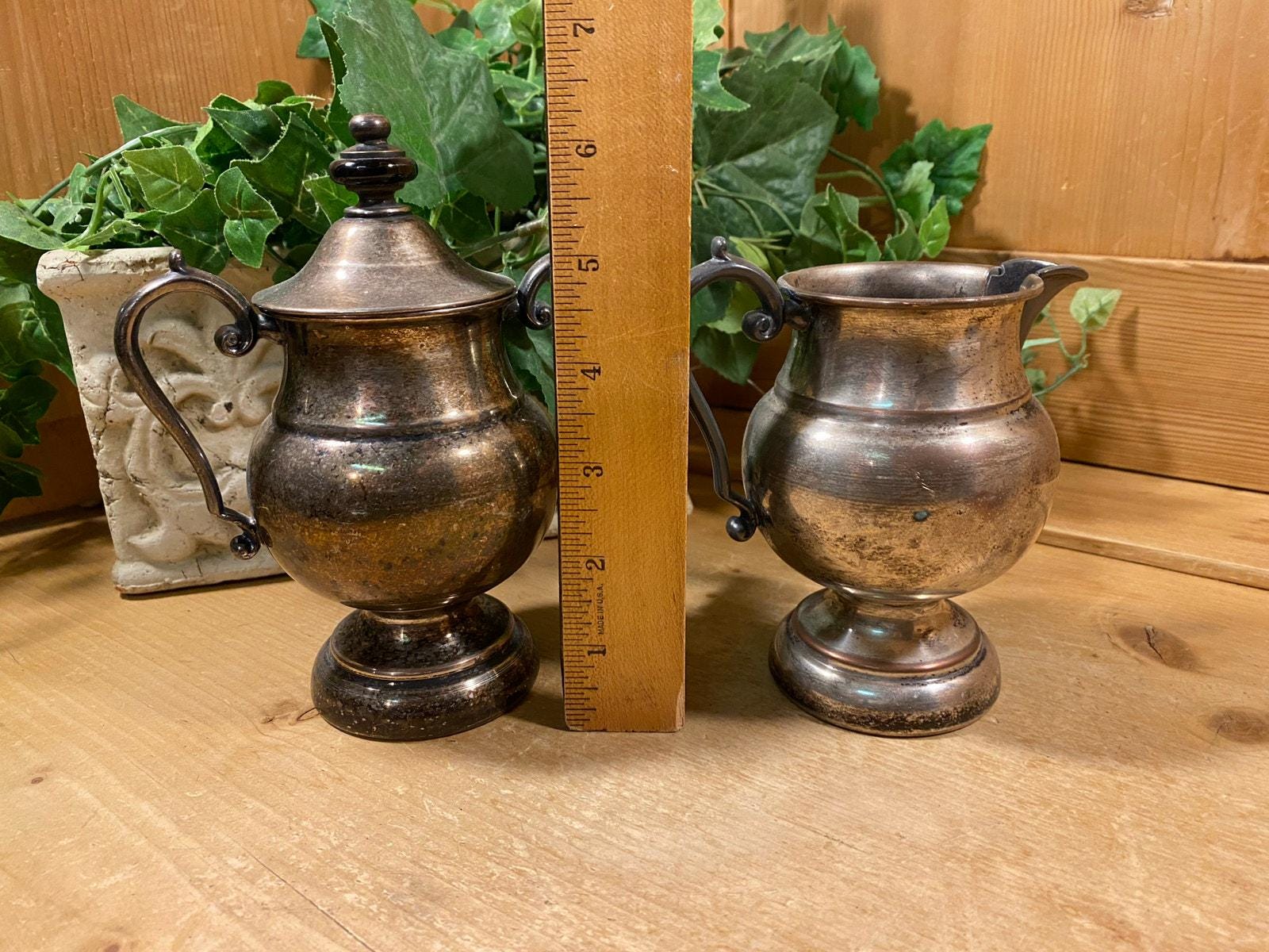 Vintage Silver Plated Sugar and Creamer Set | Set of 2 | Gotham ...