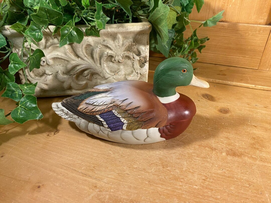 Vintage Mallard Duck Covered Dish Mallard Duck Shaped Bowl With Cover ...