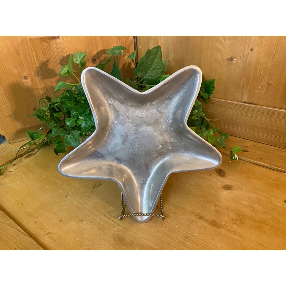 Vintage Pewter Starfish Dish | Coastal | Silver Star Candy Dish ...