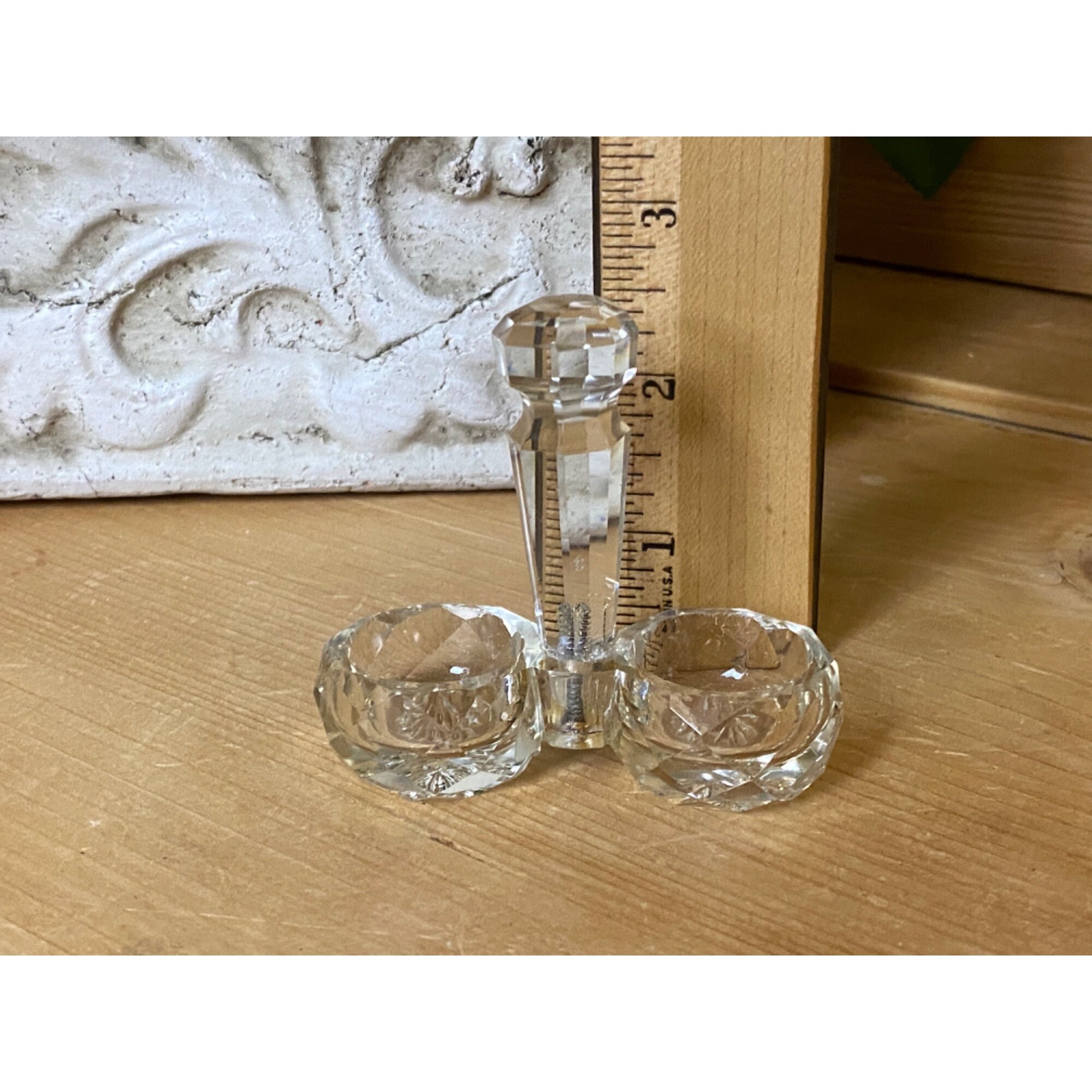 Vintage Double Salt Cellar With Handle some Flaws - Etsy