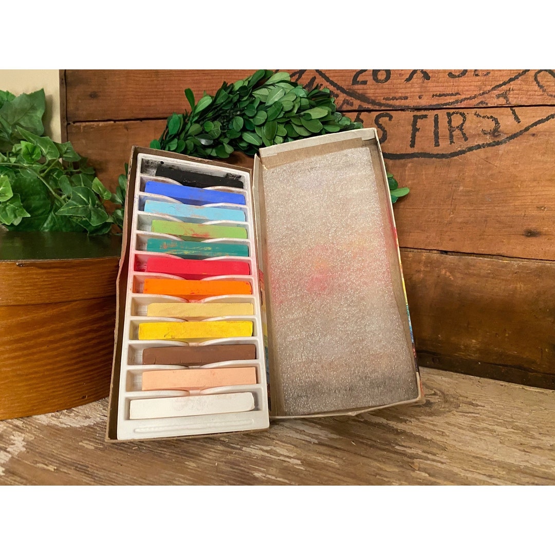 Vintage Alphacolor Pastels Set of 12 Weber Costello Art - Etsy