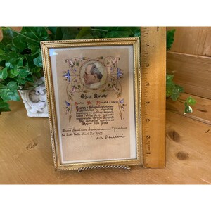 Vintage Framed Apostolic Blessing Parchment | Catholic | Religious ...
