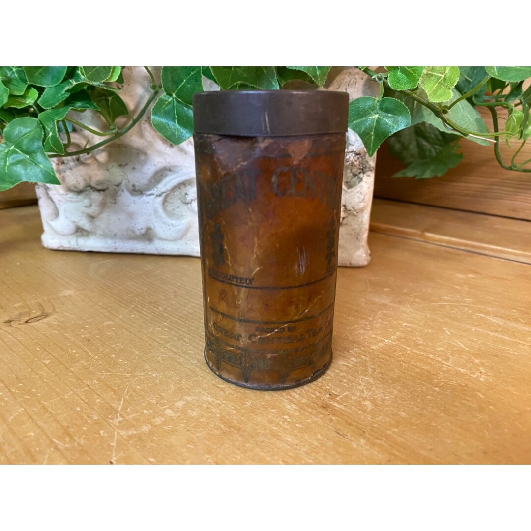 Vintage Metal Tea Tin | Great Central Tea Company | Advertising | Tea ...