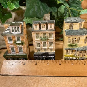 Vintage Ceramic Village House Figurines - Set of 3 | Lilliput Lane ...