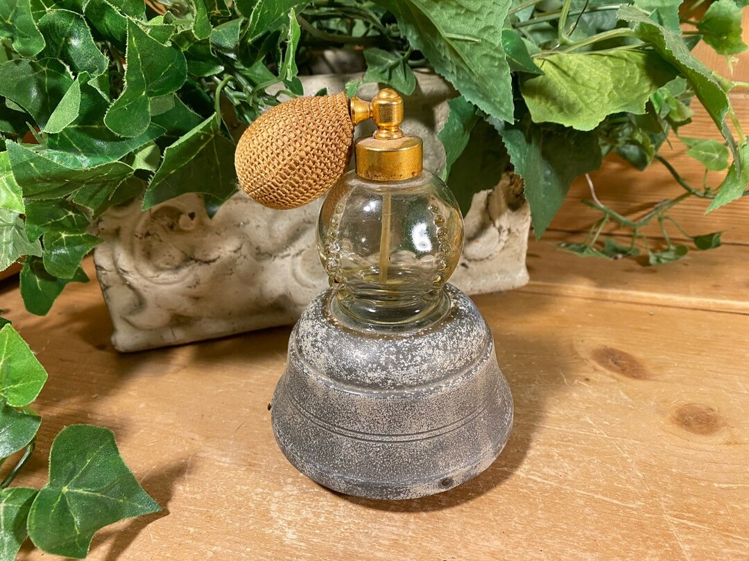 Antique Perfume Bottle Music Box needs a New Atomizer Bulb Vintage ...