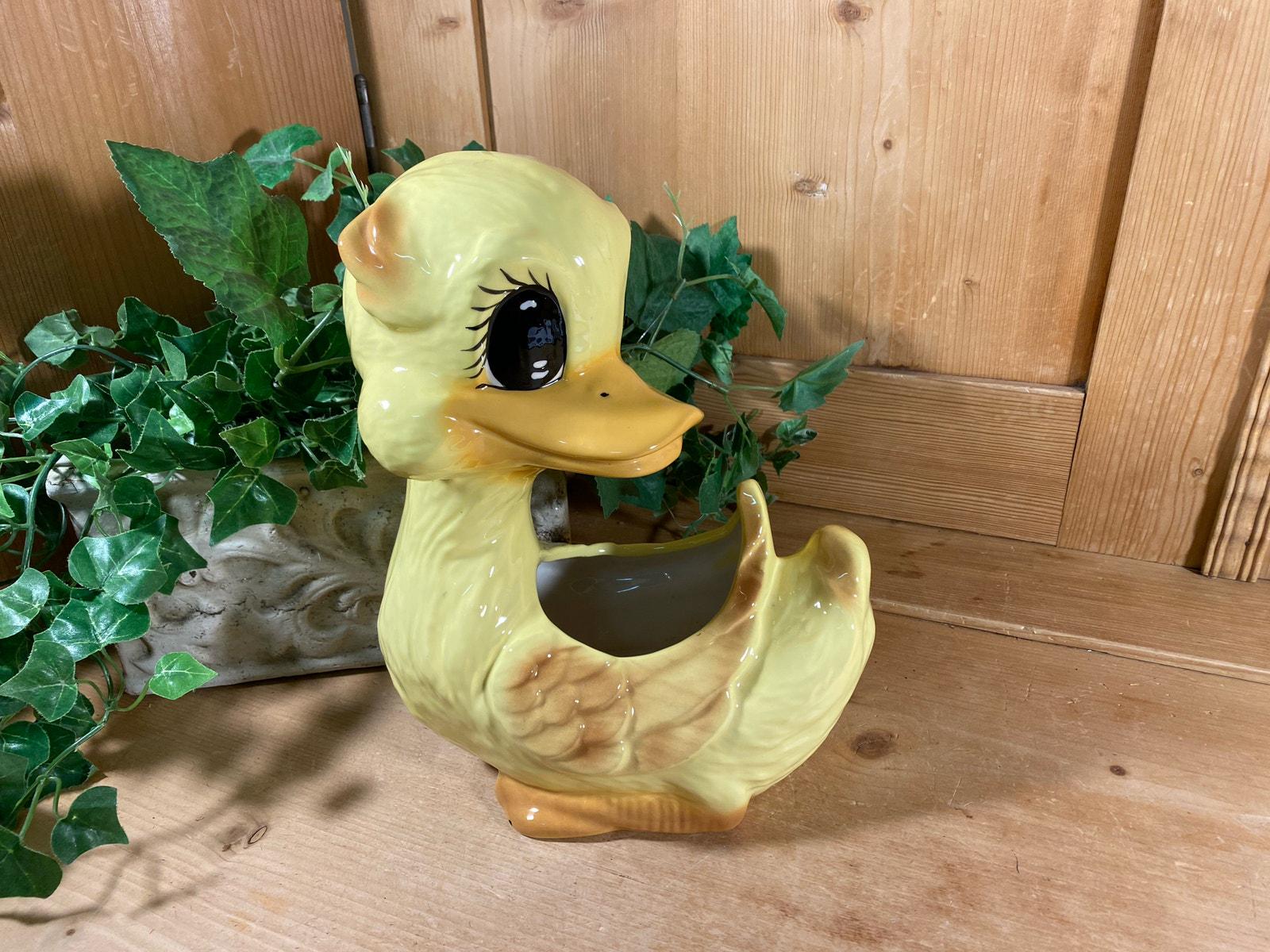 Vintage Ceramic Duck Planter | Anthropomorphic Duck Planter | Ducks ...