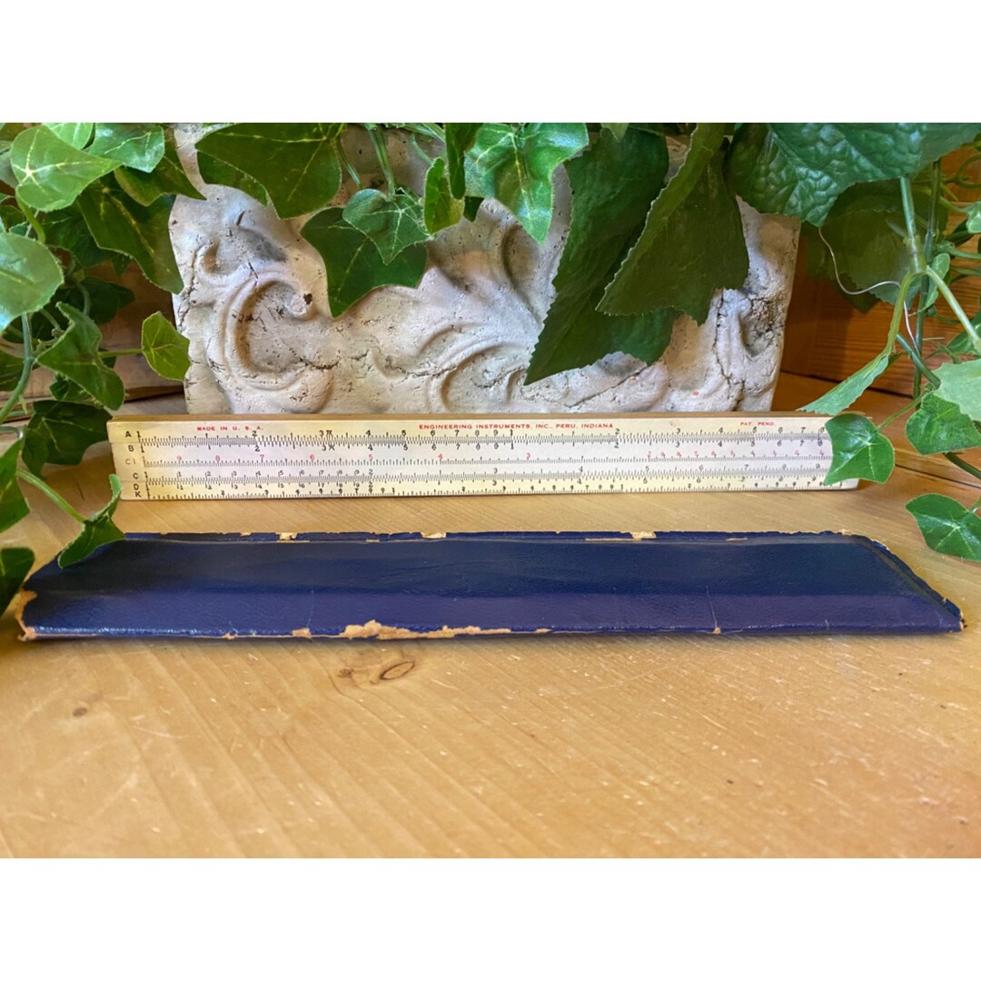 Vintage Wooden Engineering Instruments Slide Rule Vintage Scientific ...