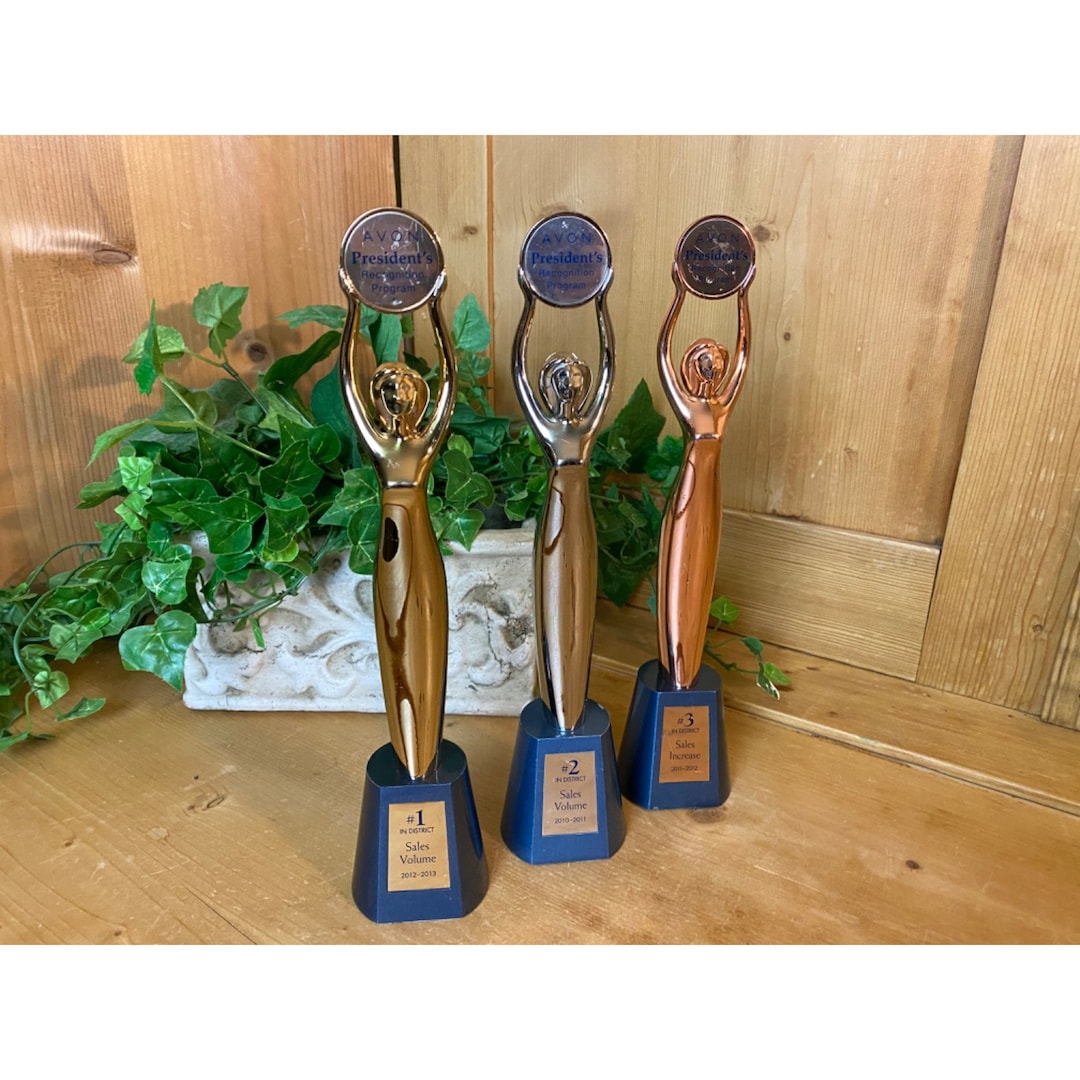 Vintage AVON Gold - Silver - Bronze President's Recognition Program ...