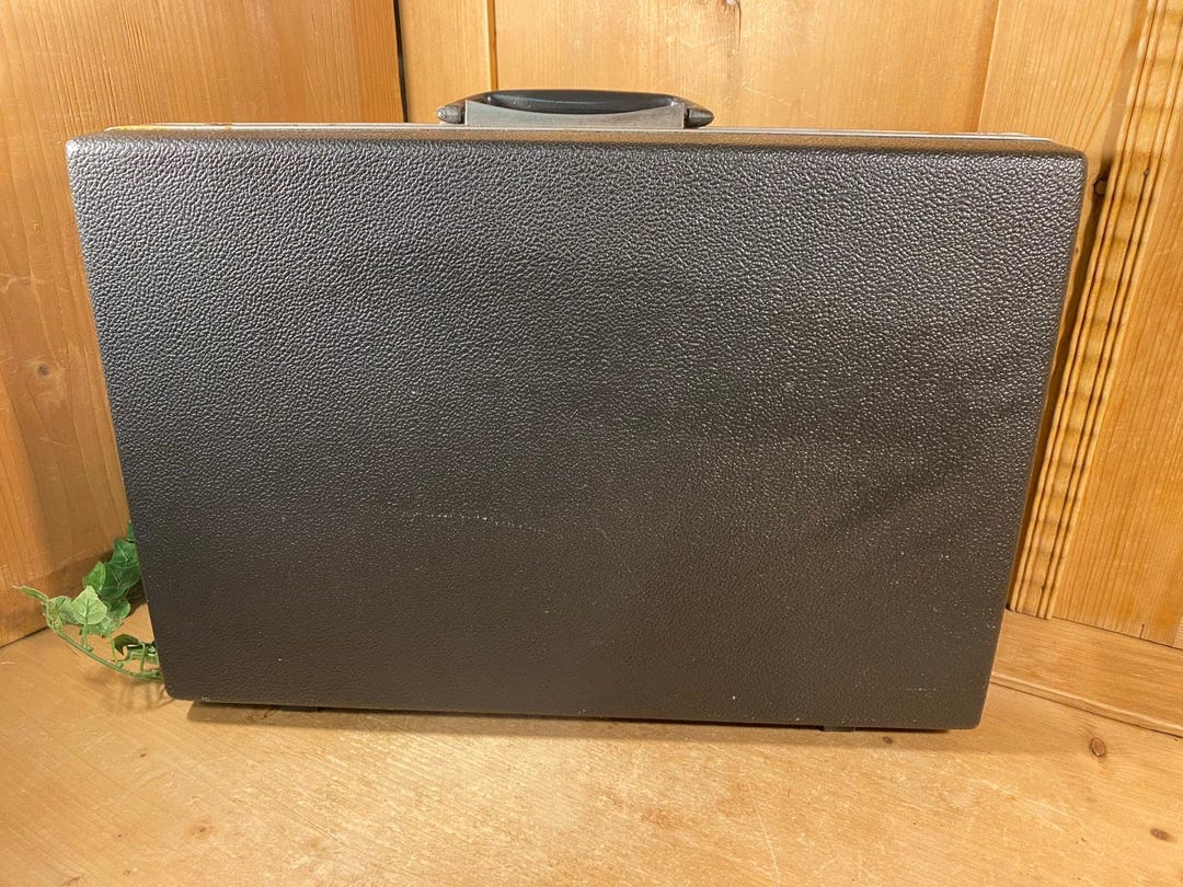 Vintage Black Samsonite Briefcase With Key | Document Carrying Case ...
