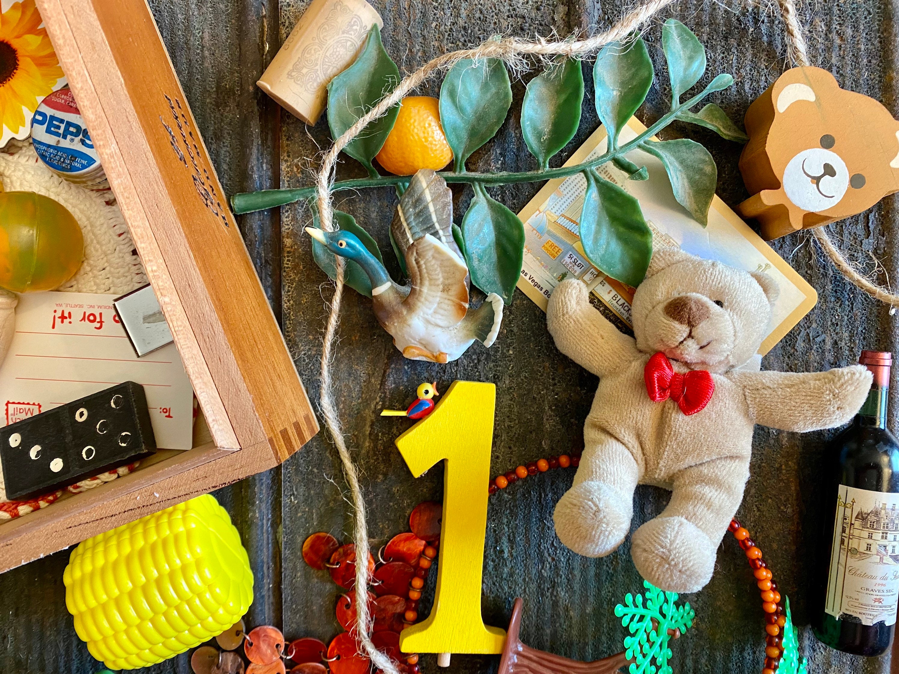 Vintage Junk Drawer Treasure Box Assemblage Supplies Found | Etsy