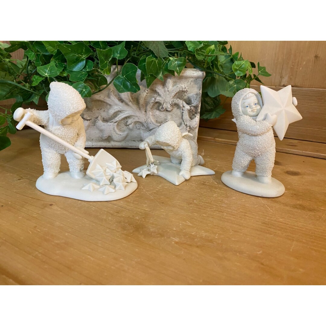 Vintage Ceramic Snowbabies Figurines - Set of Three | Dept. 56 ...