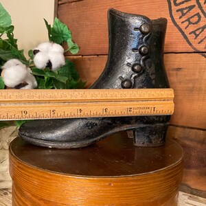 Antique Cast Iron Boot | Black Cast Iron Boot | Vintage Cast Iron ...