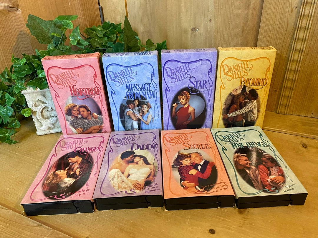 Vintage Danielle Steele Romance VHS Movies Lot of 8 1424, 1425, 1426 ...