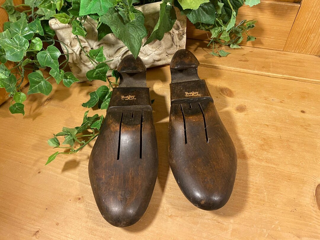 Vintage Footjoy Wooden Shoe Forms - Set of 2 | Wood Shoe Stretchers ...