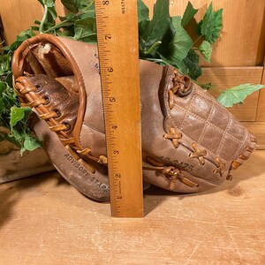 Vintage Spalding Leather Baseball Glove | Full Size Leather Baseball Mitt | Baseball Memorabilia ...