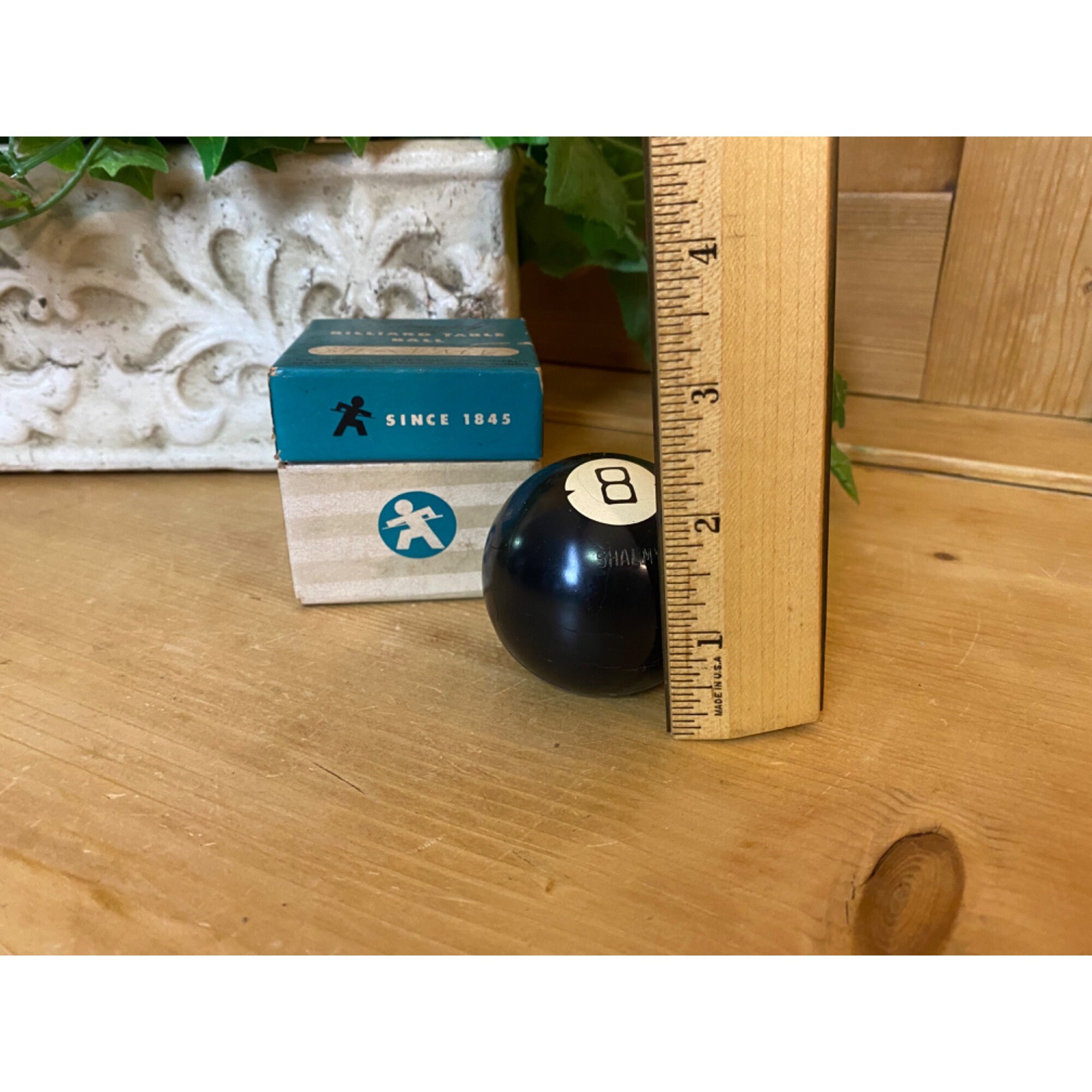 Vintage Brunswick Billiard Ball Paperweight With Box 8 Ball - Etsy