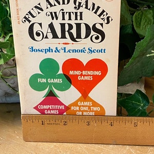 Vintage Fun and Games With Cards Paperback Book | Joseph and Lenore ...