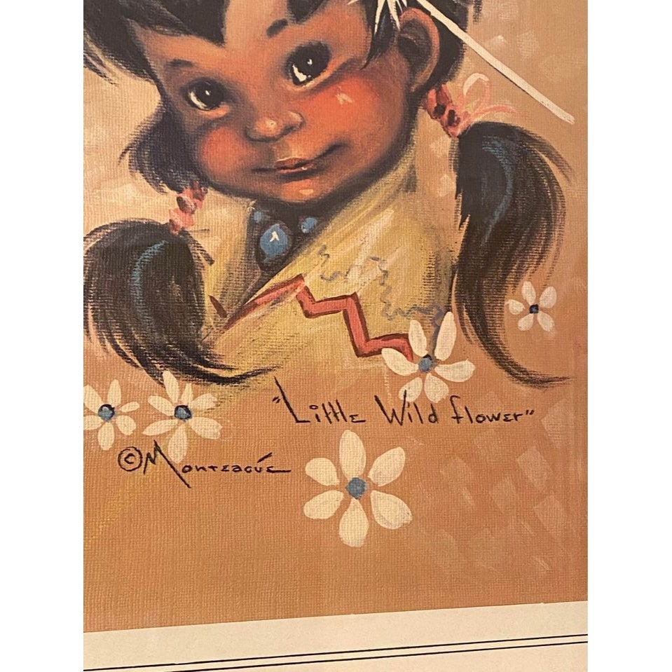 Vintage Framed Artwork Set Monteague Flagg Lithograph | Etsy