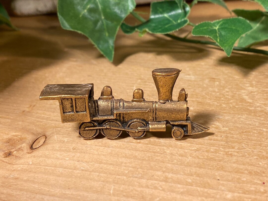 Vintage Miniature Copper Train Figurine | Mini Copper Train Figure ...