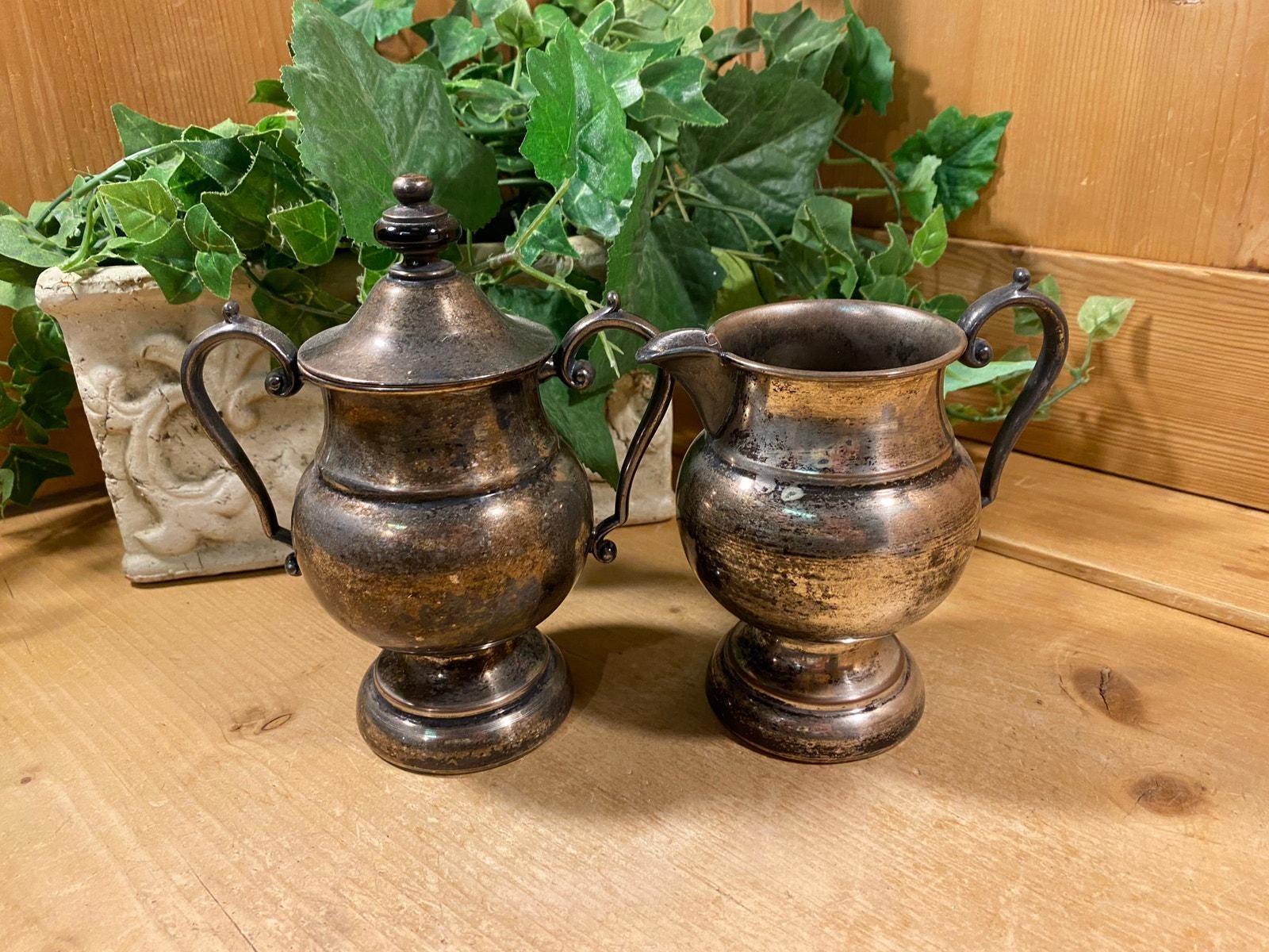 Vintage Silver Plated Sugar and Creamer Set | Set of 2 | Gotham ...