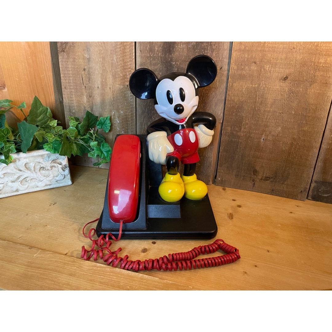 Vintage Mickey Mouse Telephone AT&T, Disney Landline Phone Retro Disney ...