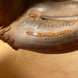 Vintage Spalding Leather Baseball Glove | Full Size Leather Baseball Mitt | Baseball Memorabilia ...