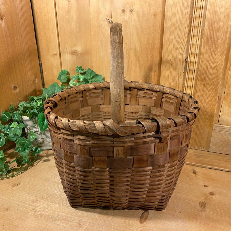 Primitive Basket - Etsy
