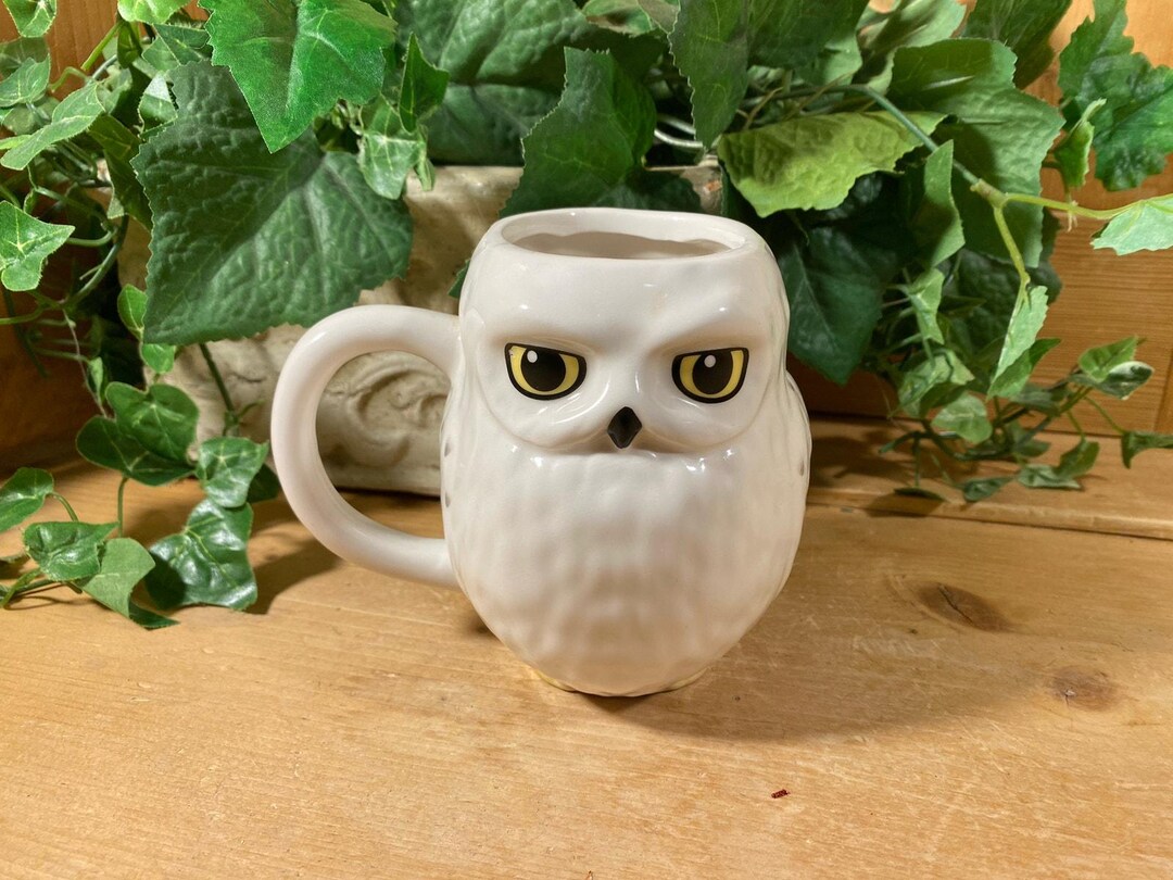 Vintage Ceramic Hedwig Mug Harry Potter White Ceramic Owl Mug Paladone ...