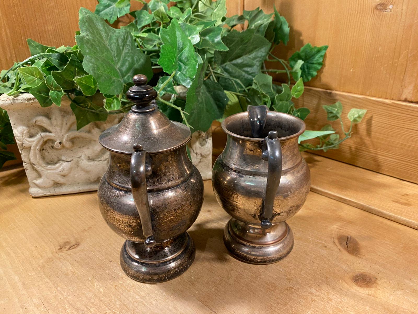 Vintage Silver Plated Sugar and Creamer Set | Set of 2 | Gotham ...