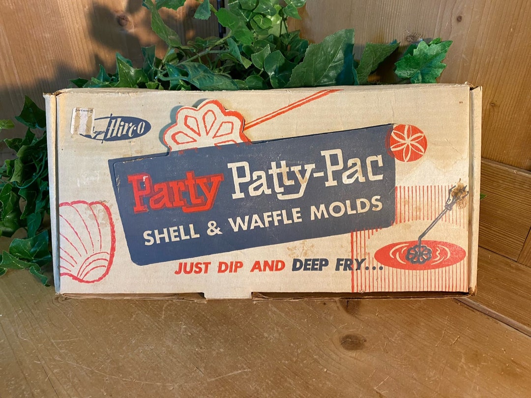 Vintage Party Patty-pac Set of Shell and Waffle Molds | Hirco | Vintage ...