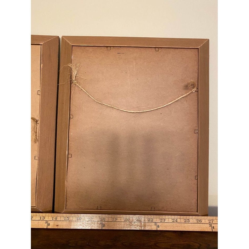 Vintage Framed Artwork Set Monteague Flagg Lithograph | Etsy