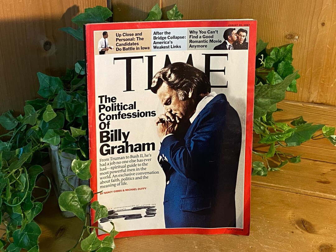 Vintage Time the Political Confessions of Billy Graham Magazine ...