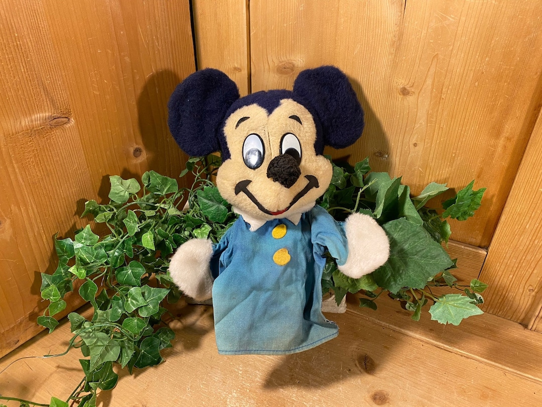 Vintage Mickey Mouse Hand Puppet | Mickey Mouse Memorabilia | Cloth ...
