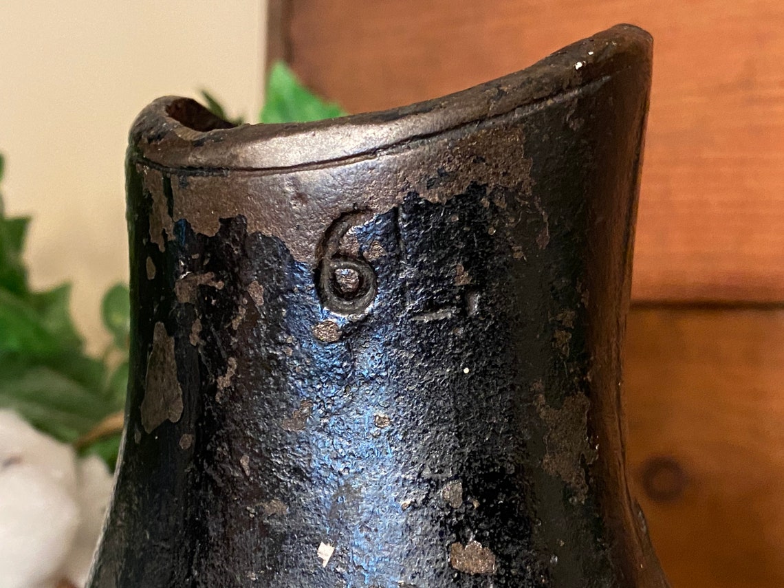 Antique Cast Iron Boot Black Cast Iron Boot Vintage Cast - Etsy