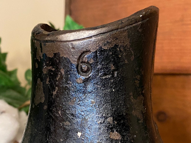 Antique Cast Iron Boot Black Cast Iron Boot Vintage Cast - Etsy