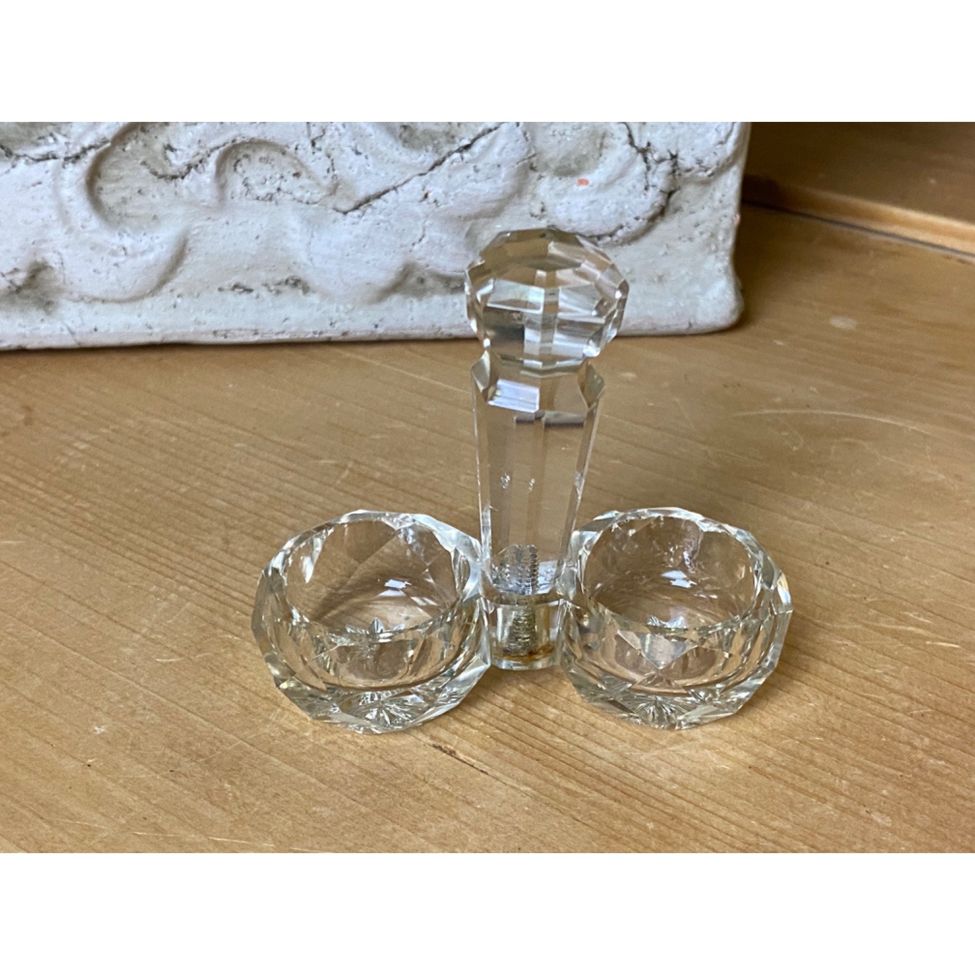 Vintage Double Salt Cellar With Handle some Flaws - Etsy