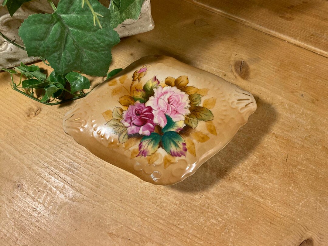 Vintage Floral Porcelain Trinket Box | Lipper & Mann | 1950s Limoges ...