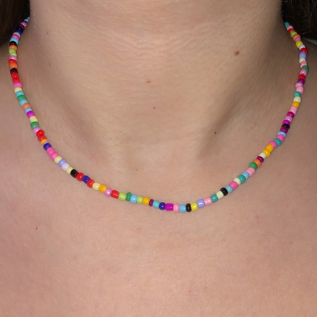 Colorful Beaded Necklaces [SHIPS FROM USA] - Etsy