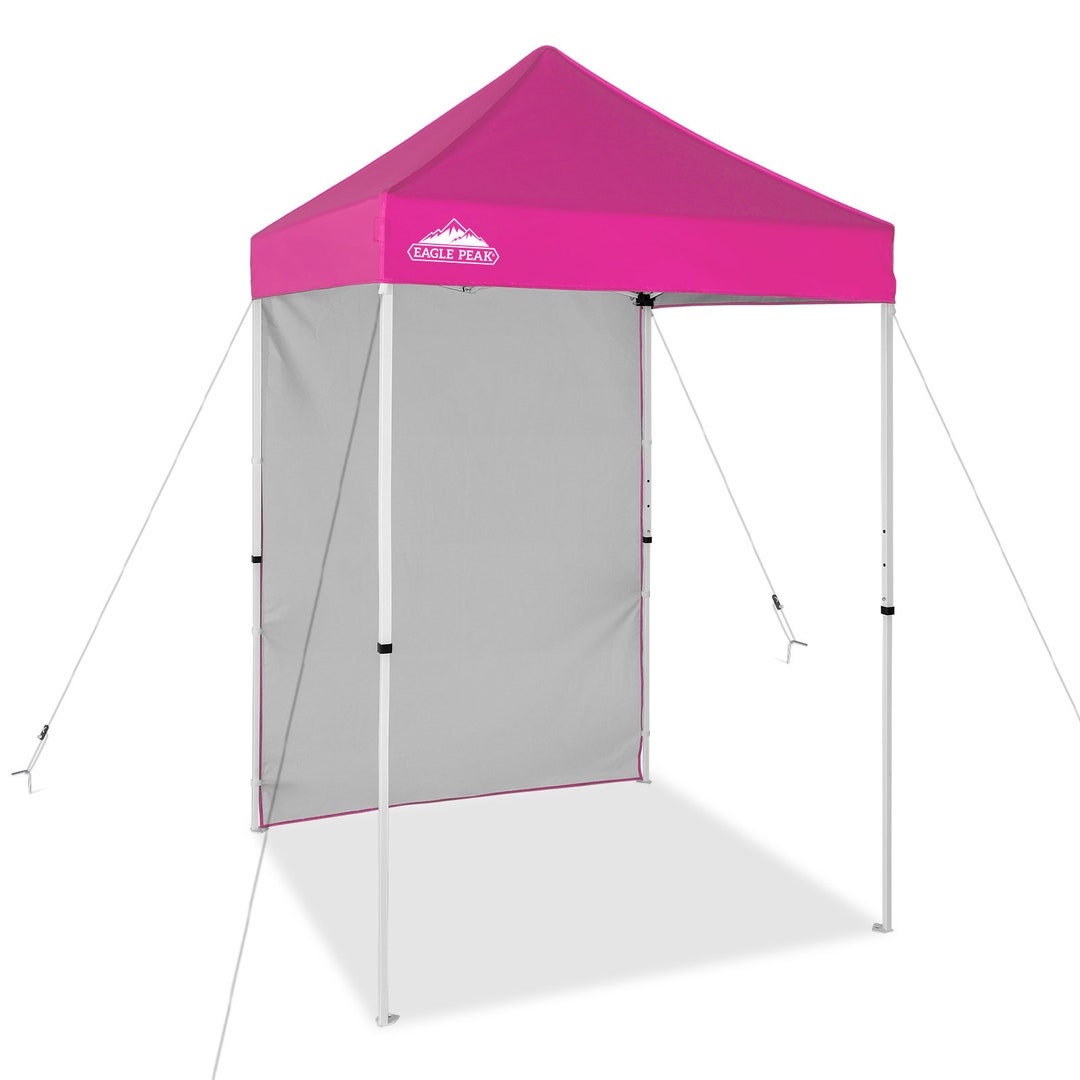EAGLE PEAK 5x5 Pop up Outdoor Canopy Tent With One Sidewall - Etsy