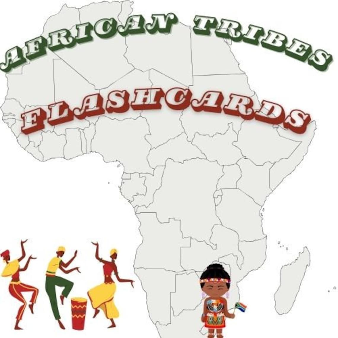 African History Flashcards African Tribes Downloadable Teacher ...