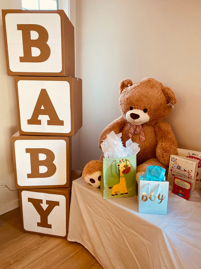 Baby Boxes Template SVG Baby Shower Gender Reveal Boy or - Etsy