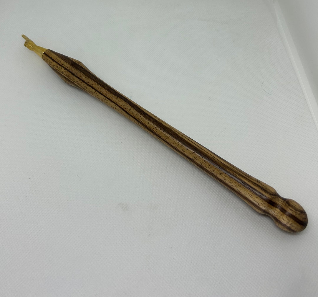 Zebrawood Yad With Gold Tip (left Hand Featured) - Etsy