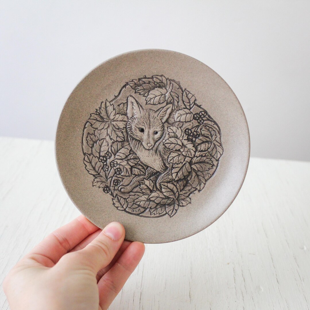 80's Vintage Fox Dish | Barbara Linley Adams for Poole Pottery England ...