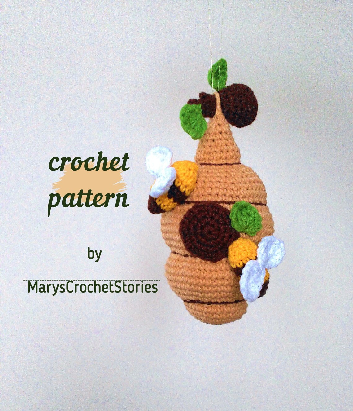 Bees Beehive Crochet Pattern Amigurumi Bee Nursery Decor - Etsy